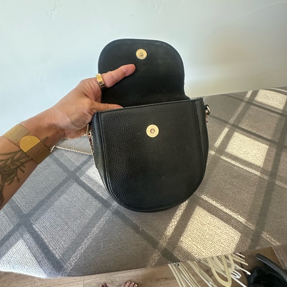 Bandolier | Bags | Bandolier Black And Gold Crossbody Bag With ...